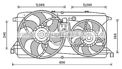 1484636,FORD 1484636 Electric Motor, radiator fan for FORD