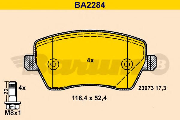 410608481R,RENAU 410608481R Brake Pad Set, disc brake for RENAU