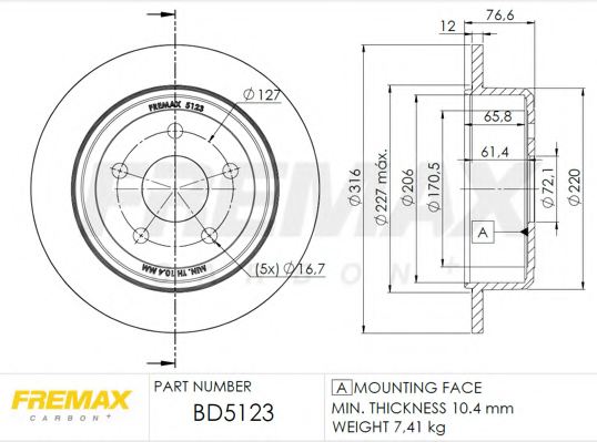 52060147AA,JEEP 52060147AA Brake Disc for JEEP