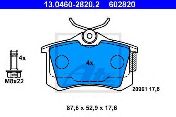 4B0698451A,VAG 4B0 698 451 A Brake Pad Set, disc brake for VAG