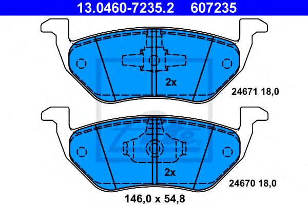 5U2Z2V200G,FORD 5U2Z-2V200-G Brake Pad Set, disc brake for FORD