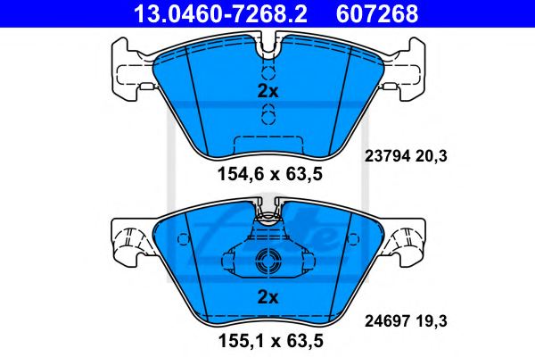 34116775310,BMW 34 11 6 775 310 Brake Pad Set, disc brake for BMW