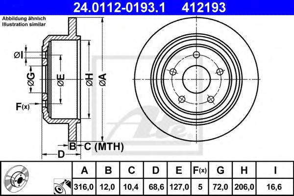 52060147AA,JEEP 52060147AA Brake Disc for JEEP