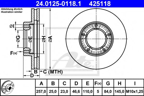 4351235170,TOYOT 43512-35170 Brake Disc for TOYOT