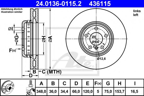 34116785669,BMW 34116785669 Brake Disc for BMW