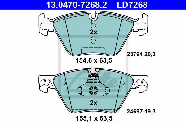 34116858047,BMW 34116858047 Brake Pad Set, disc brake for BMW