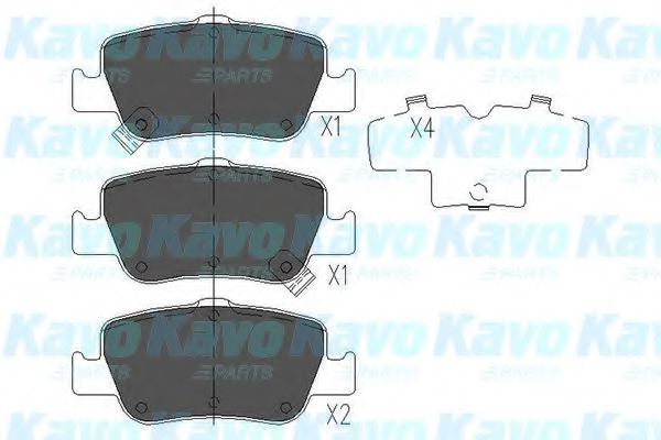 0446602190,TOYOT 04466-02190 Brake Pad Set, disc brake for TOYOT