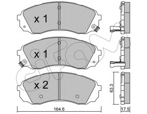 581014HA00,KIA 58101-4HA00 Brake Pad Set, disc brake for KIA