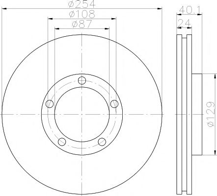 581294A000,HYUNDAI 58129-4A000 Brake Disc for HYUNDAI