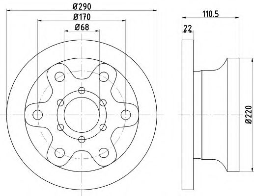 42470842,IVECO 42470842 Brake Disc for IVECO