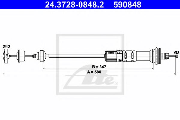 2150EC,PEUGE 2150.EC Clutch Cable for PEUGE