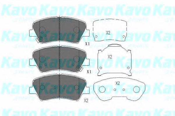 58101A4A01,KIA 58101A4A01 Brake Pad Set, disc brake for KIA