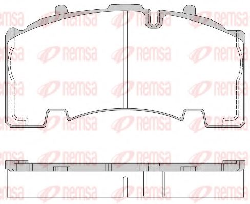 0980108160,BPW 0980108160 Brake Pad Set, disc brake for BPW