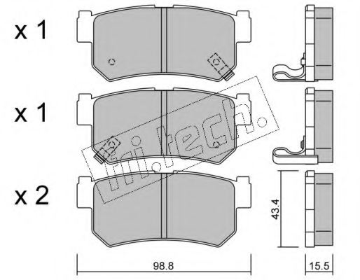 D7069,MK K D7069 Brake Pad Set, disc brake for MK K