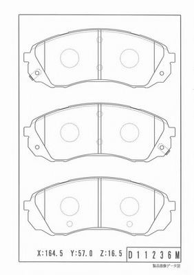 581014HA00,KIA 58101-4HA00 Brake Pad Set, disc brake for KIA