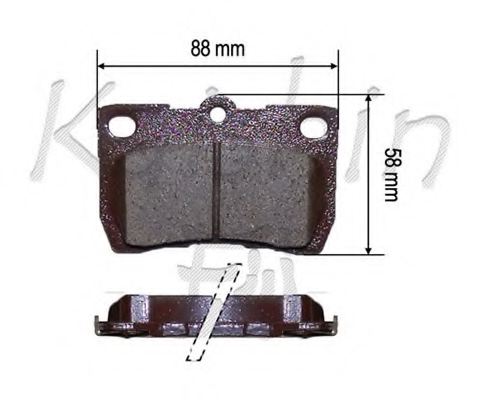 0446630230,TOYOT 04466-30230 Brake Pad Set, disc brake for TOYOT