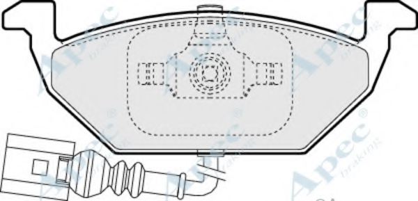 1J0698151G,VW 1J0698151G Brake Pad Set, disc brake for VW