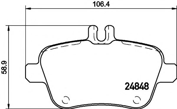 0074209420,MERCE 0074209420 Brake Pad Set, disc brake for MERCE