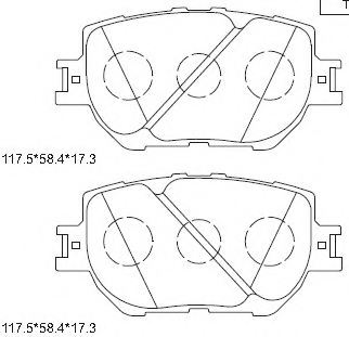 0446530480,LEXUS 0446530480 Brake Pad Set, disc brake for LEXUS