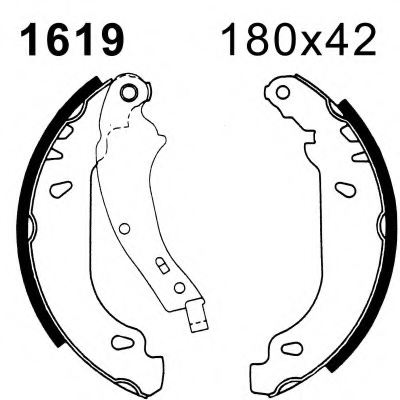 7701205755,RENAU 7701205755 Brake Shoe Set for RENAU