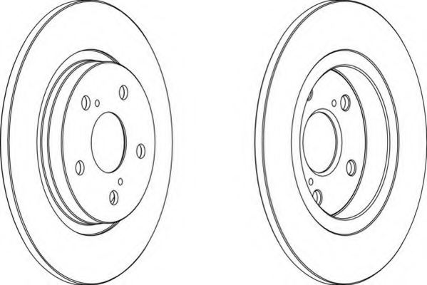 4243105070,TOYOT 42431-05070 Brake Disc for TOYOT