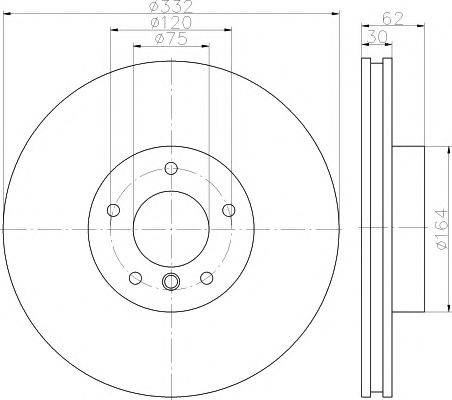 34116793245,BMW 34 11 6 793 245 Brake Disc for BMW