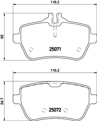 0064209220,MERCE 0064209220 Brake Pad Set, disc brake for MERCE