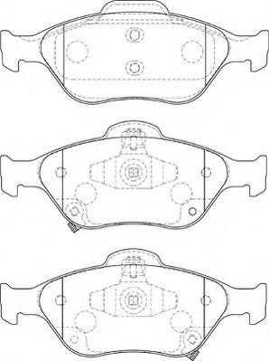 044650D050,TOYOT 04465-0D050 Brake Pad Set, disc brake for TOYOT