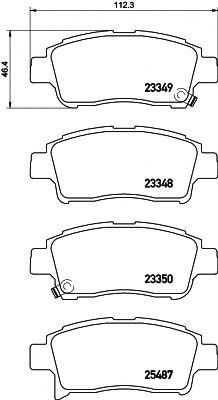 0446552040,TOYOT 0446552040 Brake Pad Set, disc brake for TOYOT