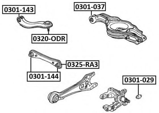 52390SED003,HONDA 52390-SED-003 Control Arm-/Trailing Arm Bush for HONDA