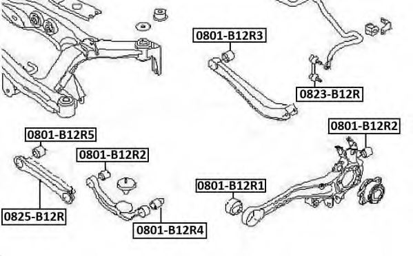 20250AE000,SUBAR 20250-AE000 Control Arm-/Trailing Arm Bush for SUBAR