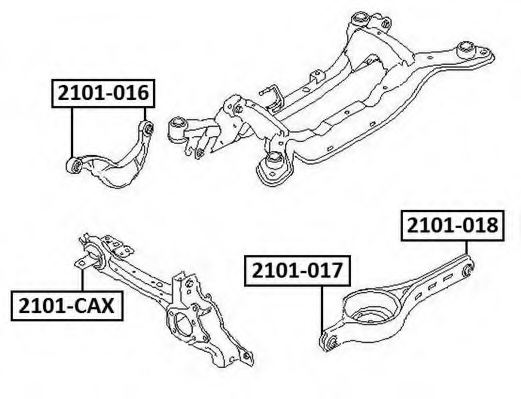 1469125,FORD 1469125 Control Arm-/Trailing Arm Bush for FORD