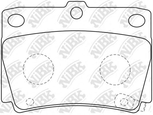 4605A783,MITSUBISHI 4605A783 Brake Pad Set, disc brake for MITSUBISHI