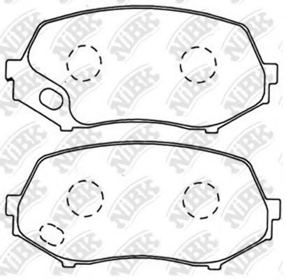 MK449107,MITSUBISHI MK449107 Brake Pad Set, disc brake for MITSUBISHI
