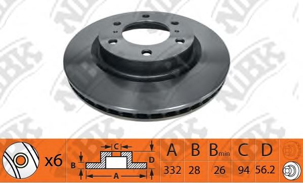 4615A038,MITSUBISHI 4615-A038 Brake Disc for MITSUBISHI