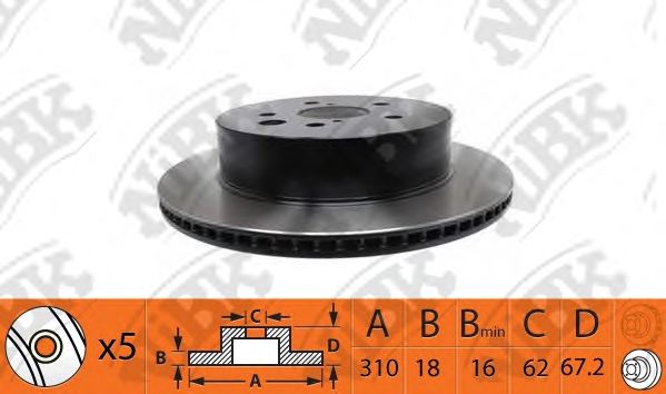 4243130290,LEXUS 42431-30290 Brake Disc for LEXUS