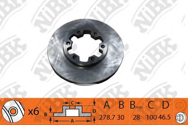 40206VW000,NISSA 40206 VW000 Brake Disc for NISSA