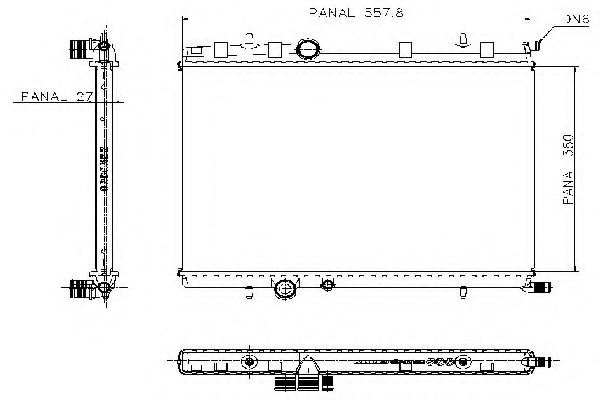 132322,PEUGE 132322 Assortment, radiator small parts for PEUGE
