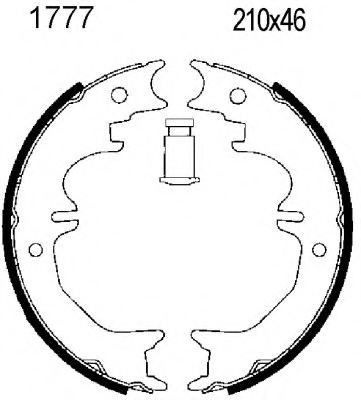 4655060070,TOYOT 4655060070 Brake Shoe Set, parking brake for TOYOT