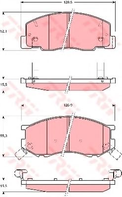 0446528340,TOYOT 04465-28340 Brake Pad Set, disc brake for TOYOT
