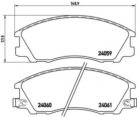 58101H1A10,HYUNDAI 58101-H1A10 Brake Pad Set, disc brake for HYUNDAI