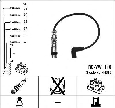 03F905409C,VAG 03F 905 409 C Ignition Cable Kit for VAG
