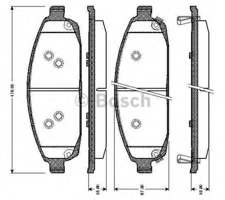 05080868AA,JEEP 05080868AA Brake Pad Set, disc brake for JEEP