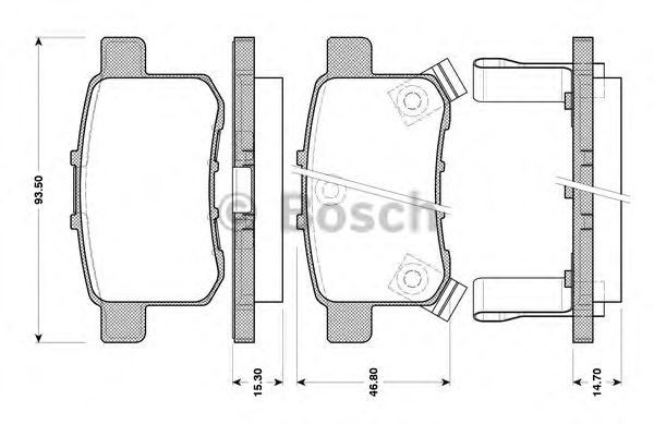 43022TA0A00,HONDA 43022-TA0-A00 Brake Pad Set, disc brake for HONDA
