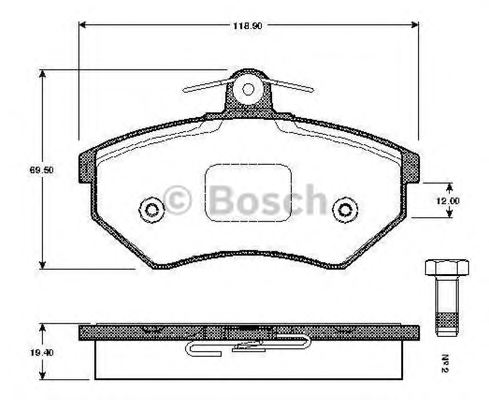 357698151B,VW 357.698.151B Brake Pad Set, disc brake for VW