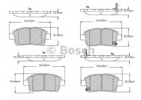 0446532230,TOYOT 04465-32230 Brake Pad Set, disc brake for TOYOT