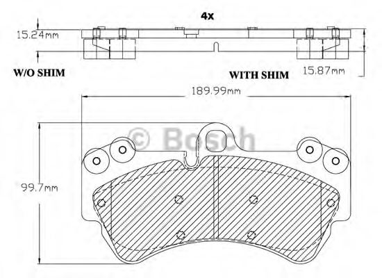 7L0698151,VW 7L0.698.151 Brake Pad Set, disc brake for VW