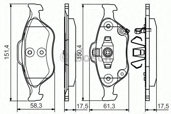 044650D050,TOYOT 04465-0D050 Brake Pad Set, disc brake for TOYOT
