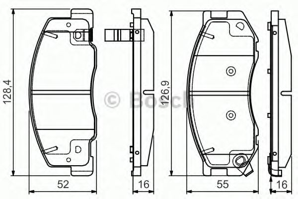 0446528340,TOYOT 04465-28340 Brake Pad Set, disc brake for TOYOT