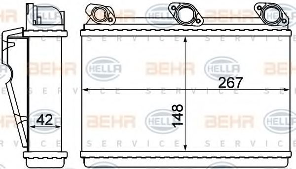 1374365,BMW 1374365 Heat Exchanger, interior heating for BMW